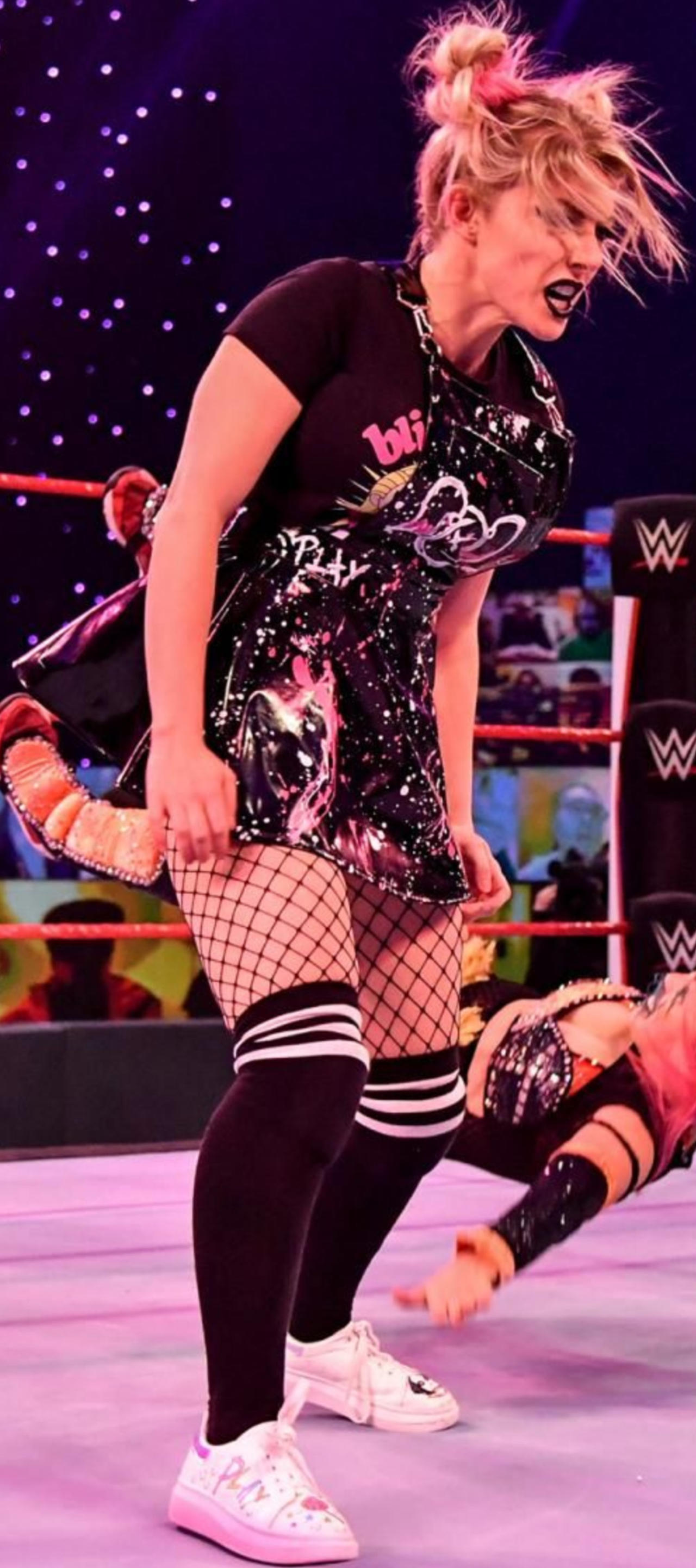 Evil Alexa Bliss Wearing Her Sexy Leather Dress 9 By Dragonmatt600 On