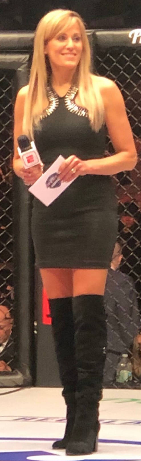 Lilian Garcia Wearing A Sexy Mini Black Dress And By Dragonmatt600 On