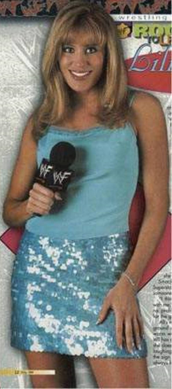 Lilian Garcia Wearing A Sexy Blue Mini Skirt By Dragonmatt600 On Deviantart