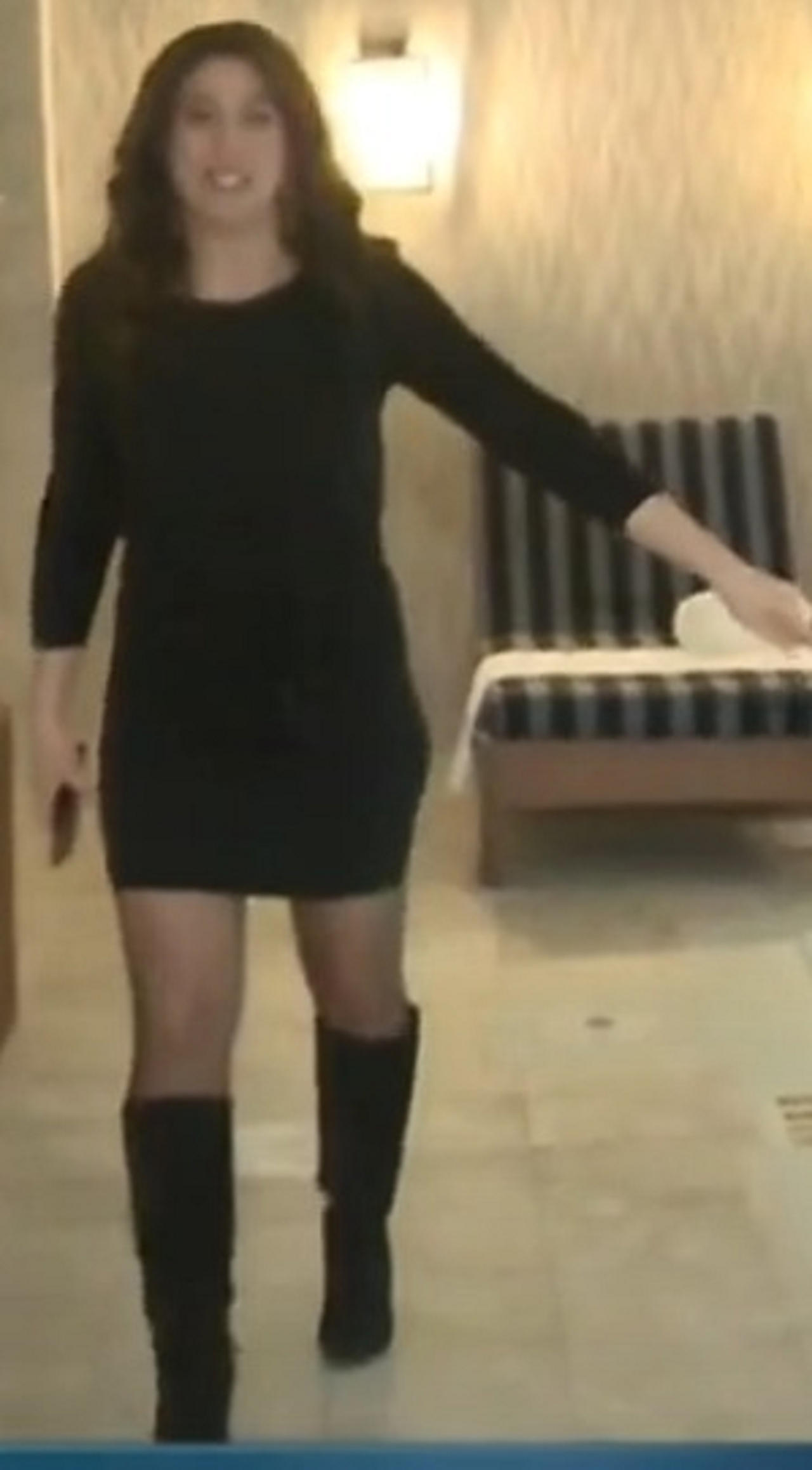 Emily Vukovic Wearing A Sexy Mini Black Dress 2 By Dragonmatt600 On Deviantart