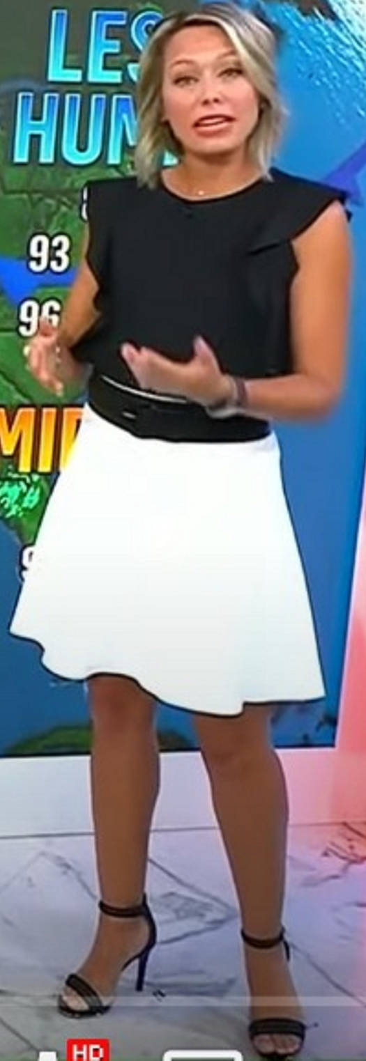 Dylan Dreyer Wearing A Sexy Mini White Skirt 2 By Dragonmatt600 On Deviantart