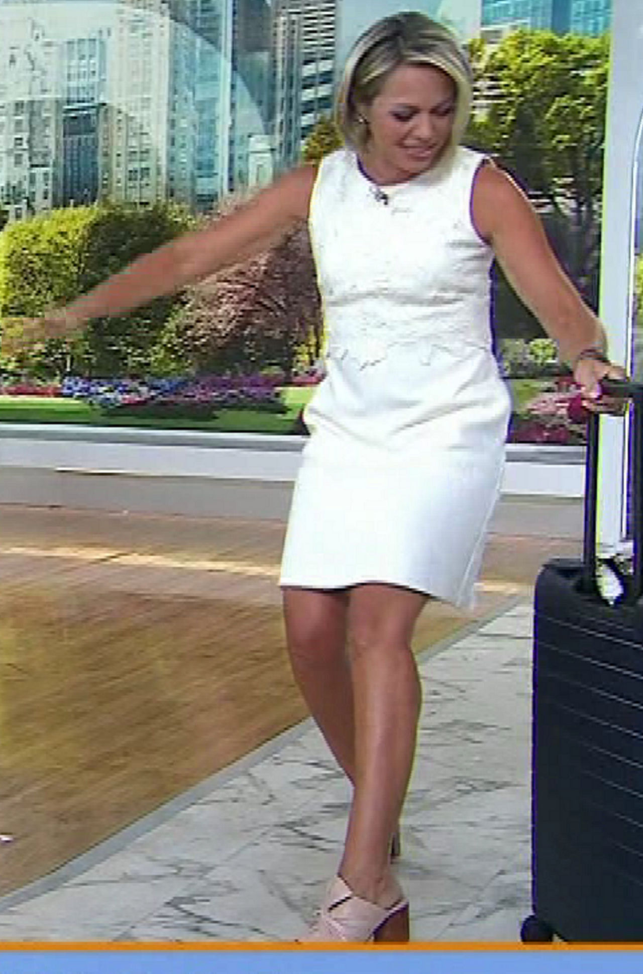 Dylan Dreyer Wearing A Sexy Mini White Dress 2 By Dragonmatt600 On