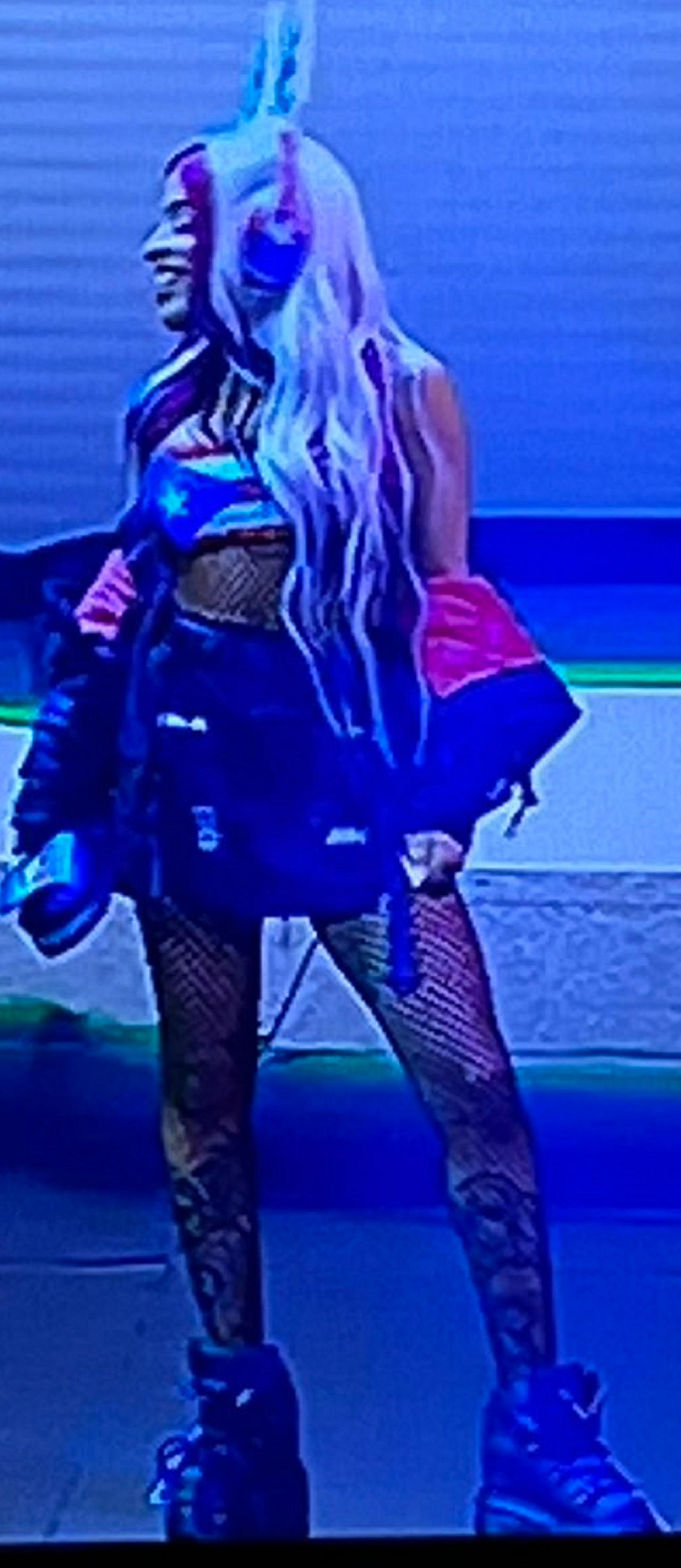 Zelina Vega Wearing Her Sexy Mini Black Skirt 3 By Dragonmatt600 On