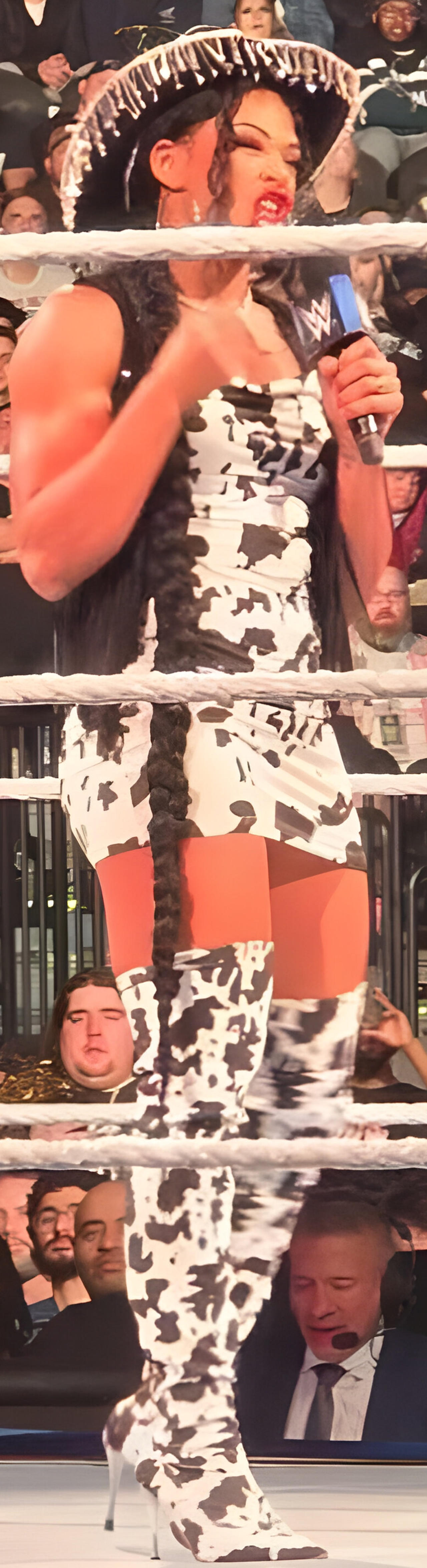 Bianca Belair Wearing A Sexy Mini White Dress 5 By Dragonmatt600 On