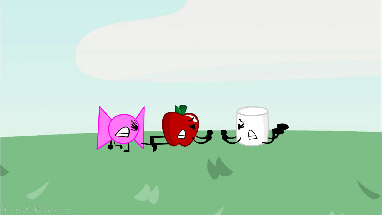 Apple Being Dragged Away From Marshmallow By Bow By Luisime On Deviantart