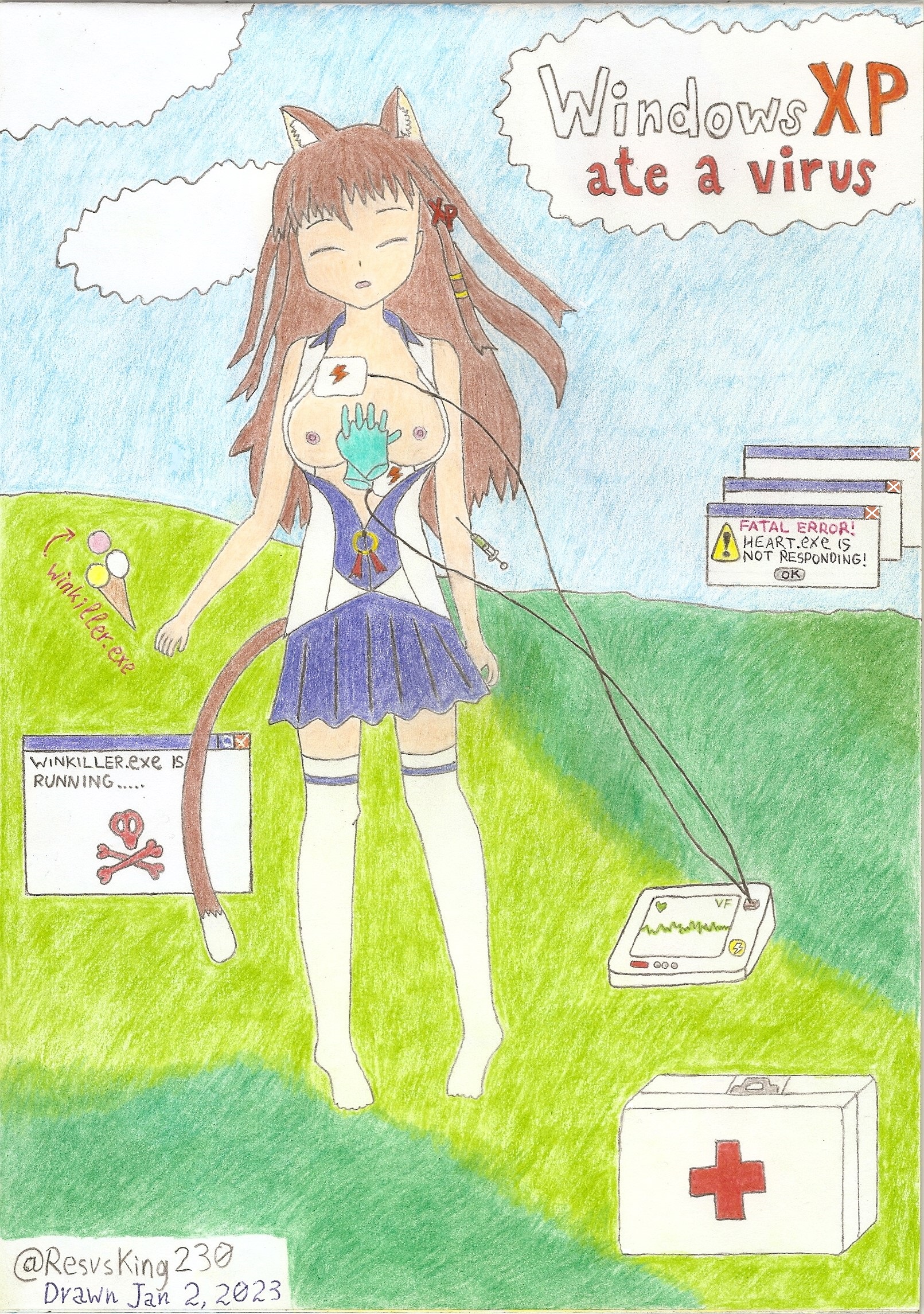 XP-tan ate deadly ice cream Updated by ResusKing230 on DeviantArt XP-tan ate deadly ice cream Updated by ResusKing230 on DeviantArt