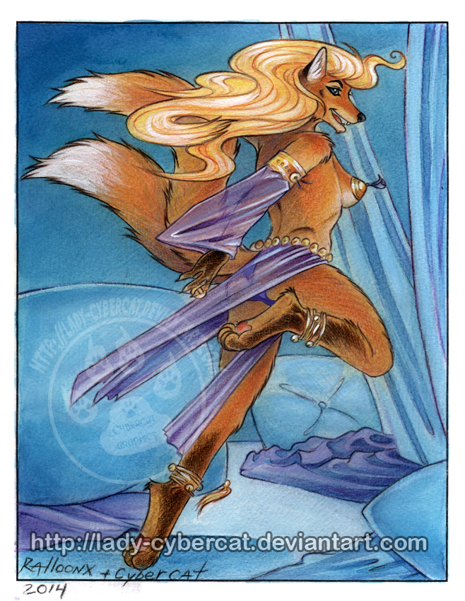 Belly Dancer Fox By Cybercat And Ralloonx By Lady Cybercat On Deviantart