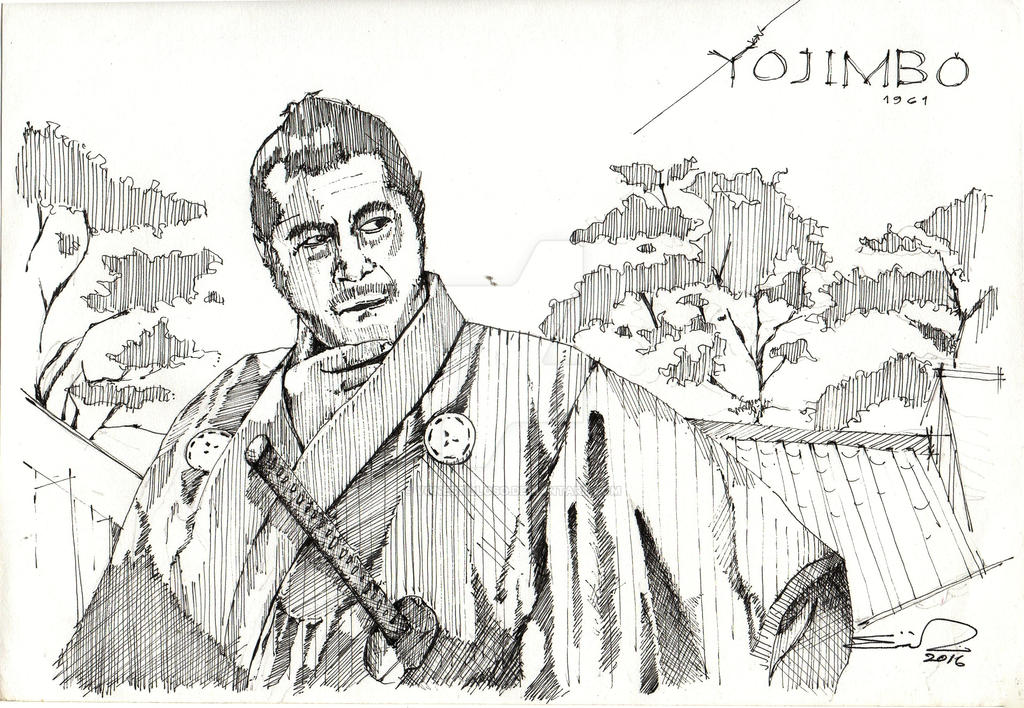 Yojimbo (1961) - Akira Kurosawa by vonestilloso on DeviantArt Yojimbo (1961) - Akira Kurosawa by vonestilloso on DeviantArt