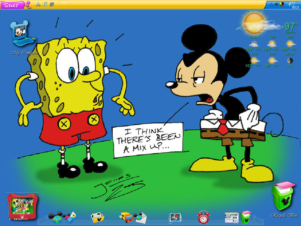 Mickey and SpongeBob by angelicapedro on DeviantArt