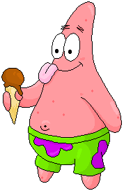 Patrick Eating Ice Cream