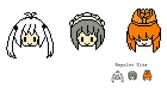 Rika Jo Haruka Pixel Face Icons By Hexidextrous On Deviantart