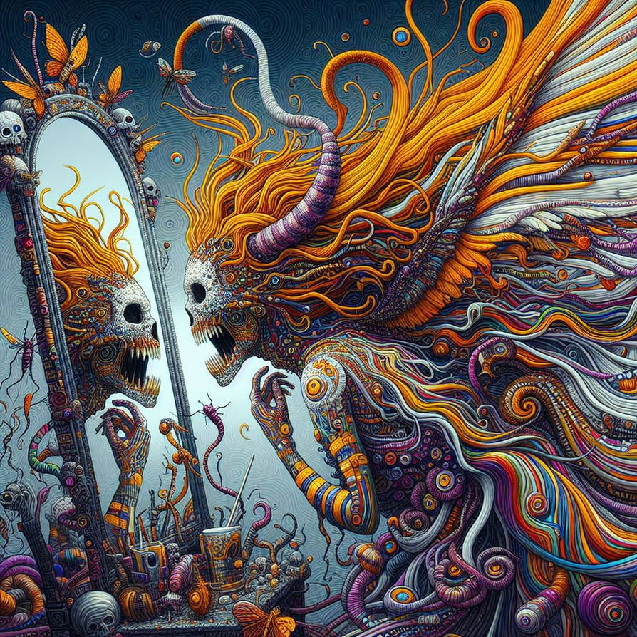 The Mirrored Scream Trippy Psychedelic Surreal By Souleyeart On Deviantart