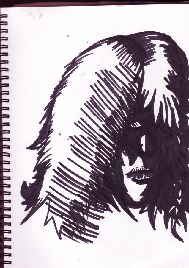 face shrouded in darkness by dougie89 on DeviantArt