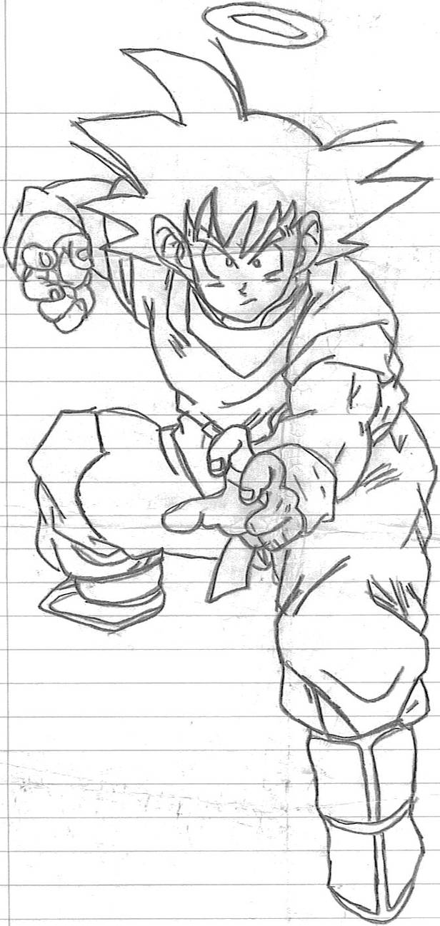 Goku doing a stance... by spymoocow on DeviantArt