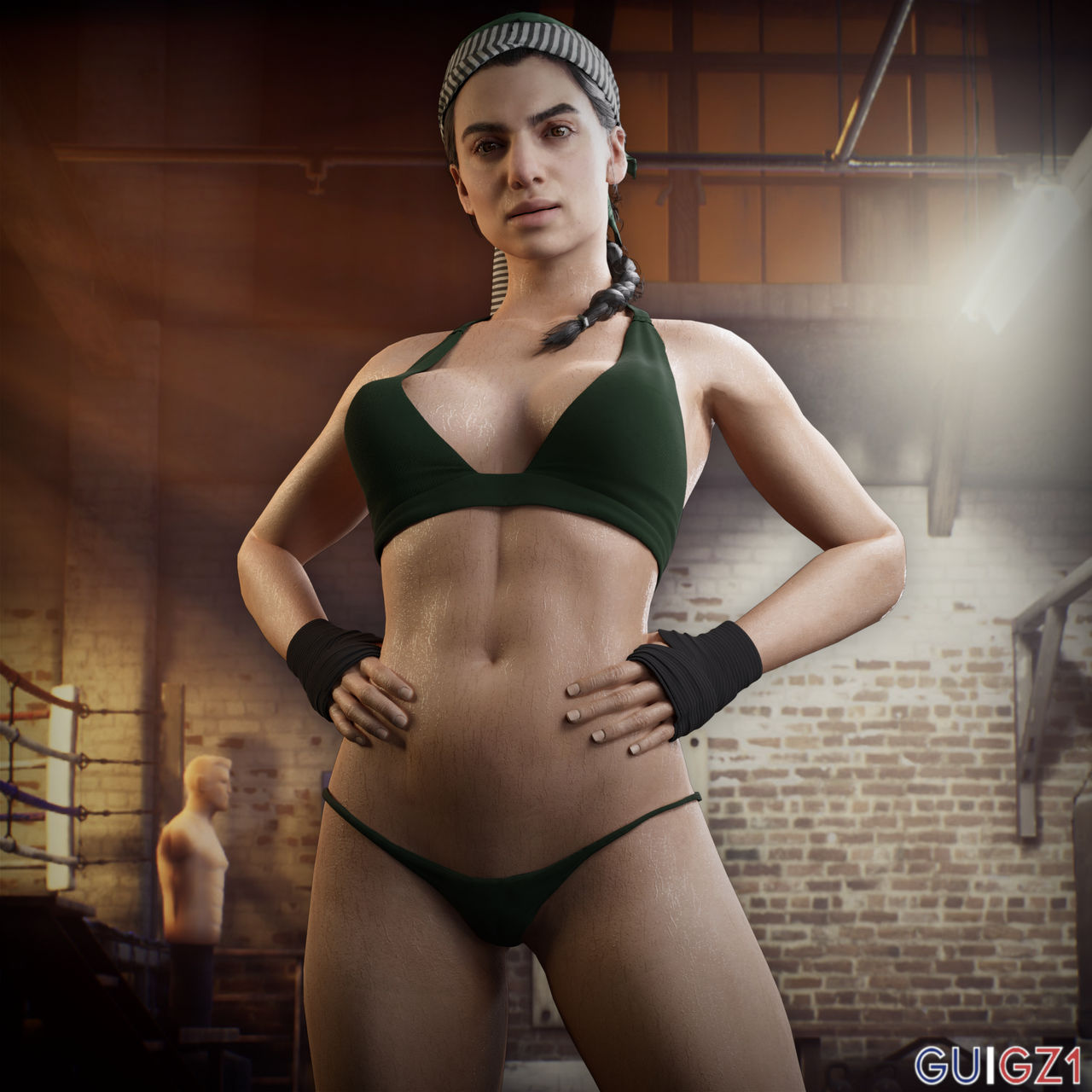 Farah Karim Lewdy Sweaty Boxing Training By Guigz1 On Deviantart