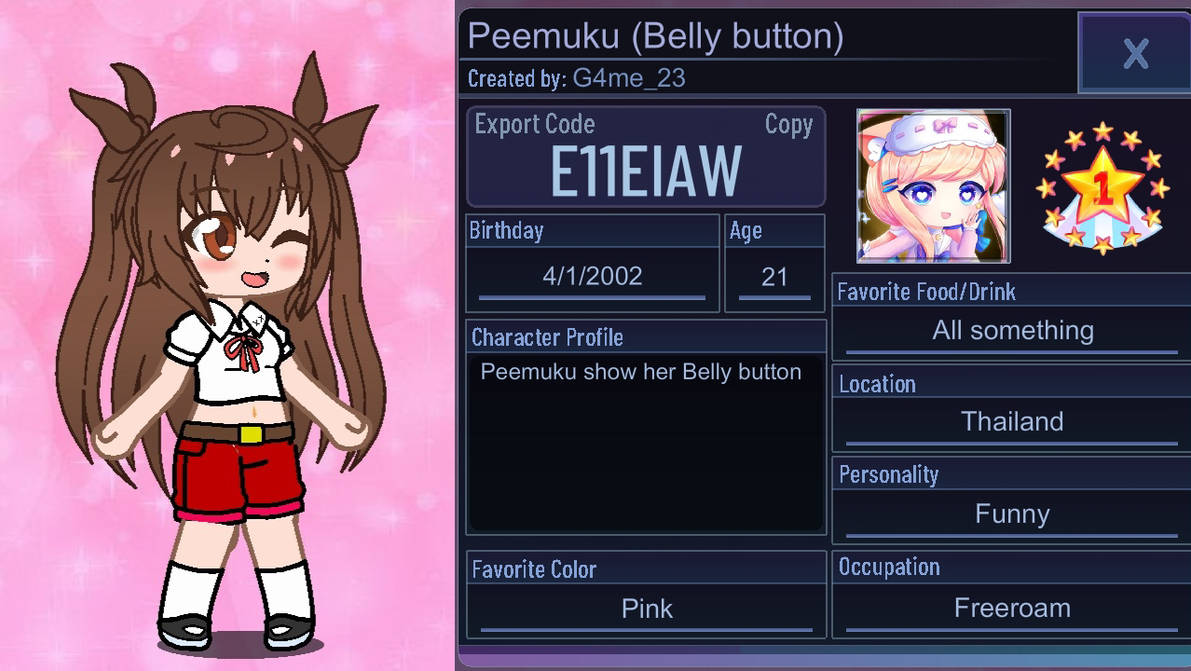 Gacha Club Code Peemuku Belly Button By Peephanthong On Deviantart