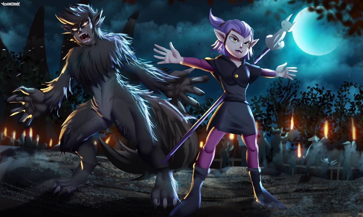 Werewolf Luz And Amity The Owl House Halloween By Ichimoral On Deviantart