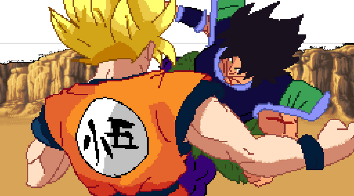 Goku Vs Broly Sprite By Derpy9114 On Deviantart