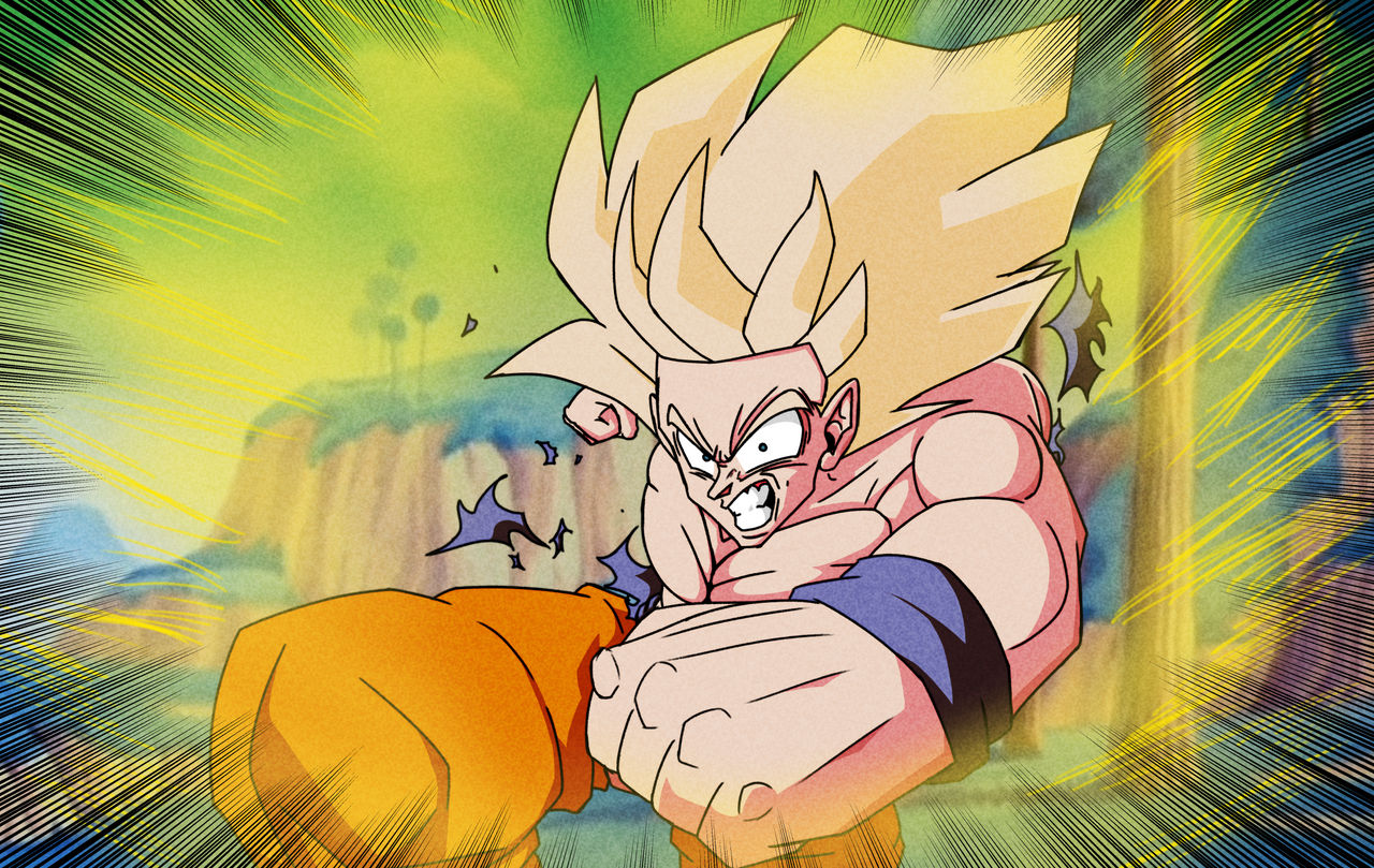 SSj Goku On Namek By Solar9 On DeviantArt ssj-goku-on-namek-by-solar9-on-deviantart