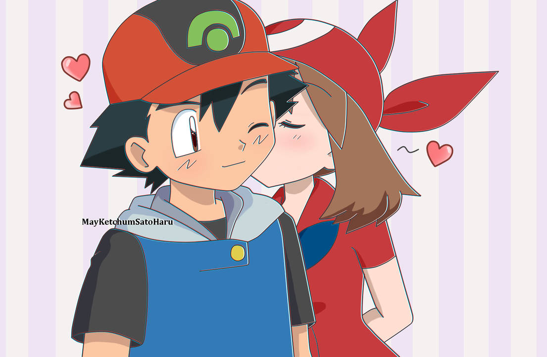Ash X May Kiss By Mayketchumsatoharu On Deviantart