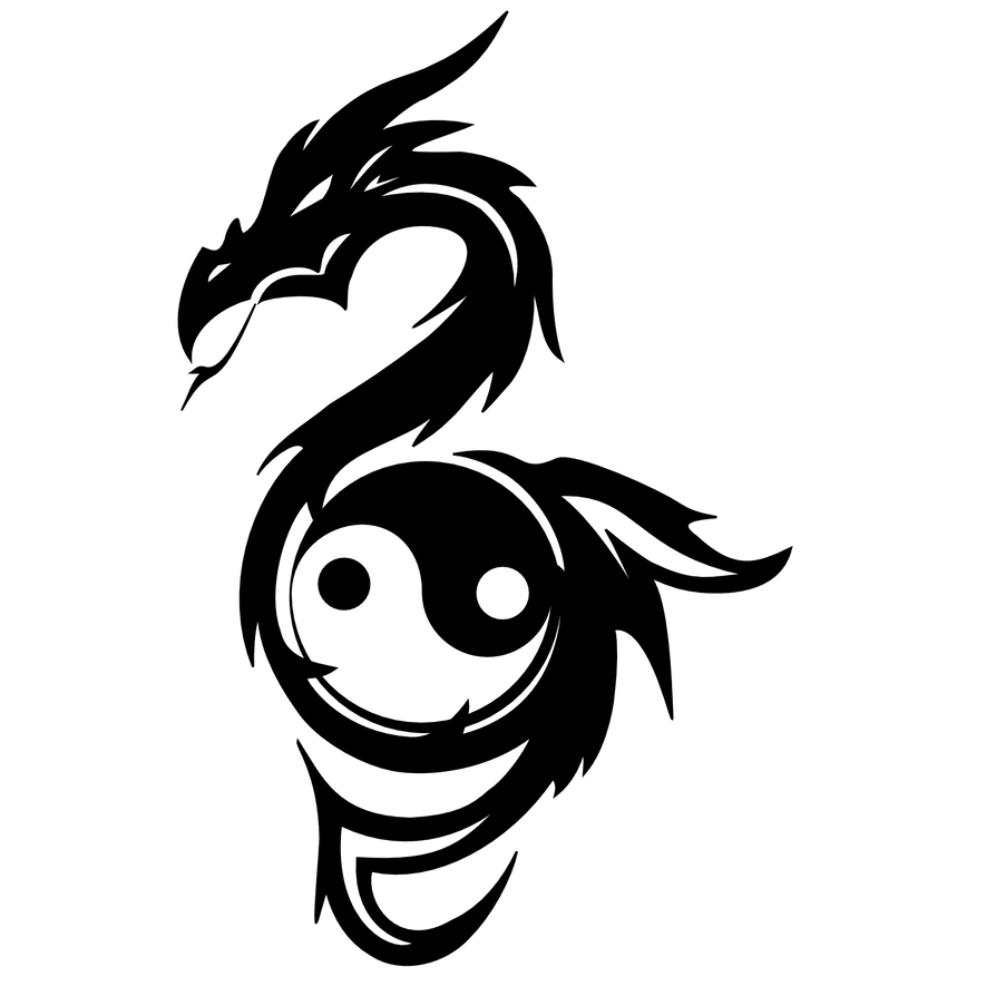 Ying Yang Dragon By Kingkajuka On Deviantart