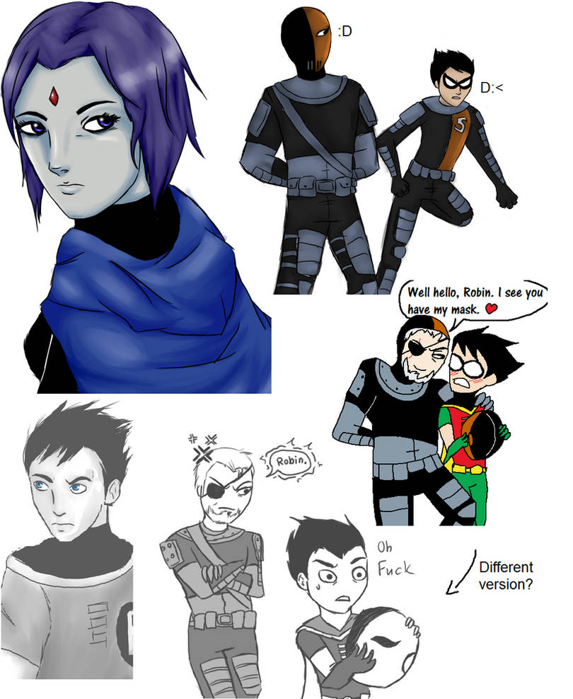 Teen Titans Sketchdump By Fenrize On Deviantart