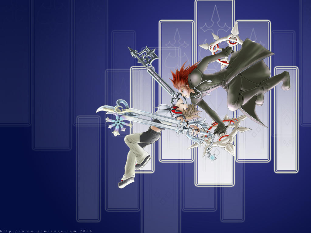 Axel and Roxas wallpaper - KH2 by gemiange on DeviantArt