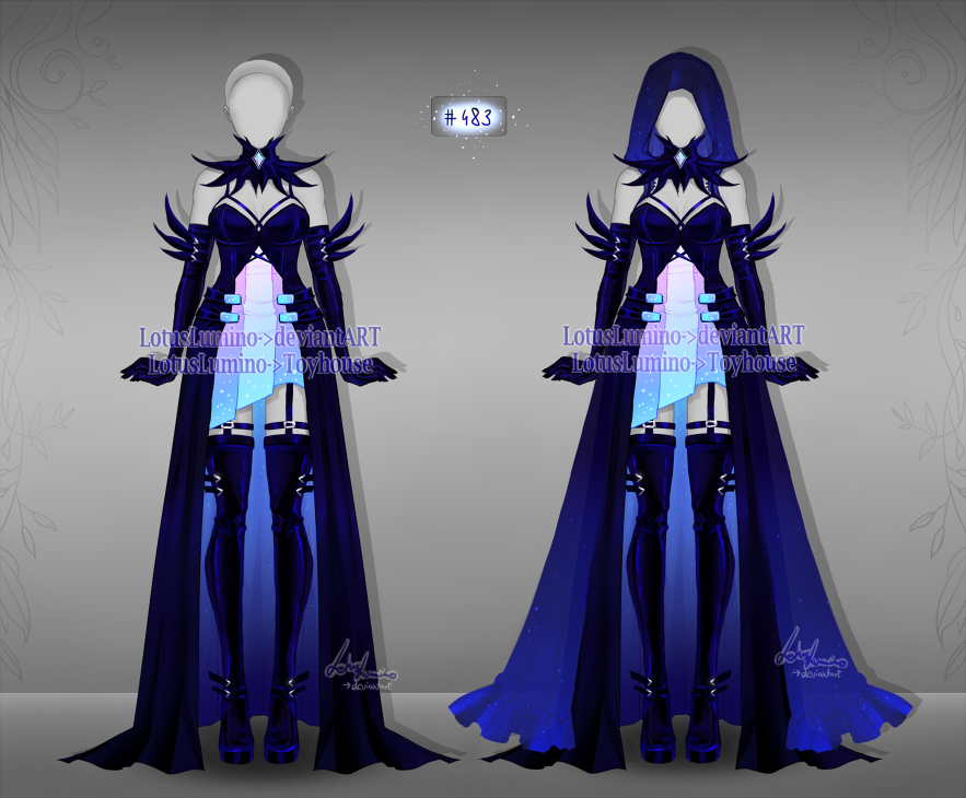 Outfit Design Adopt 483 Closed By Lotuslumino On Deviantart