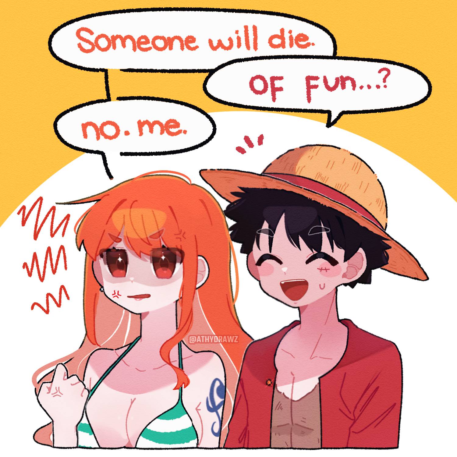 Luffy And Namis Dynamic Be Like By Athyartz On Deviantart