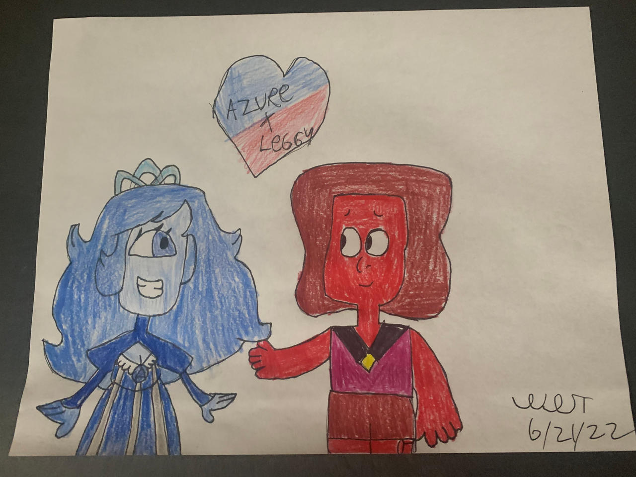 Azure Sapphire X Leggy Ruby by EastonTheWestMan2005 on DeviantArt Azure Sapphire X Leggy Ruby by EastonTheWestMan2005 on DeviantArt