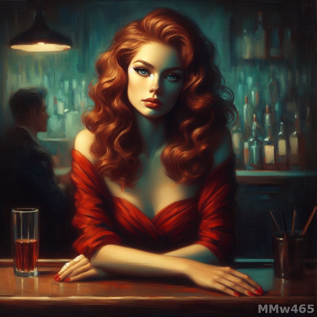 Green Eyed Redhead In A Bar 03 By Mmw465 On Deviantart