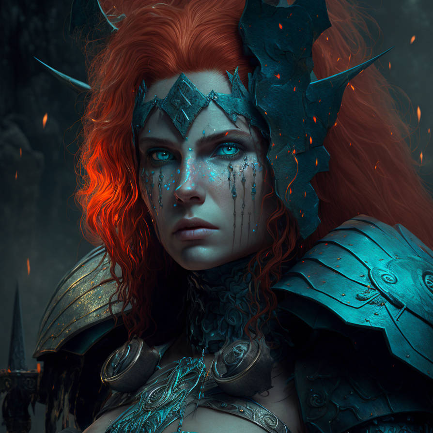 Warrior Woman By Ai By Dismid On Deviantart