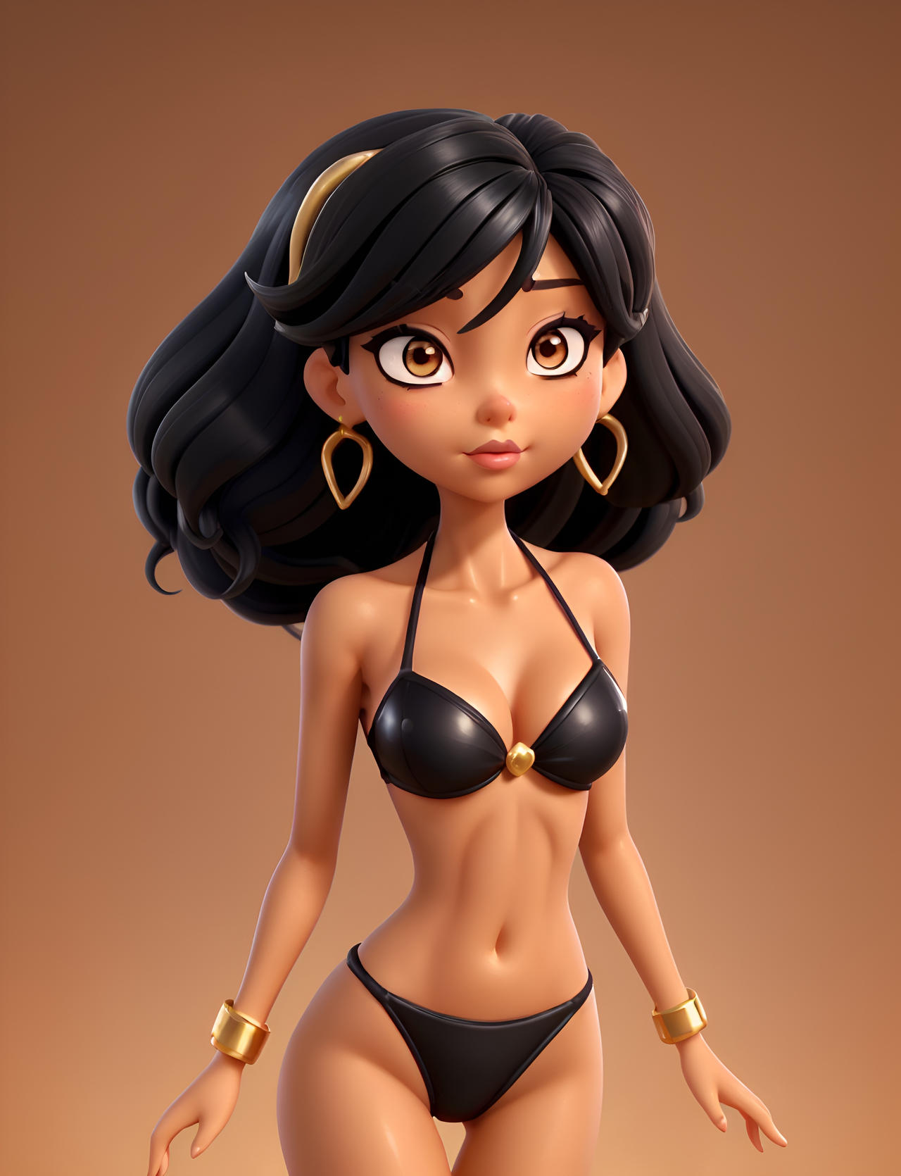 Black and Golden Bikini Sexy Anime Girl by AIVoodoo on DeviantArt Black and Golden Bikini Sexy Anime Girl by AIVoodoo on DeviantArt