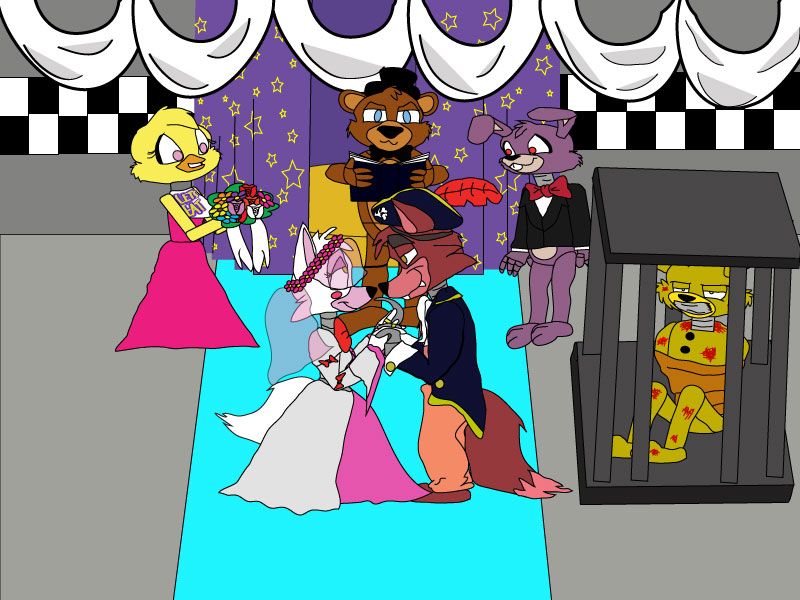 Foxys And Mangles Wedding By Drslither On Deviantart