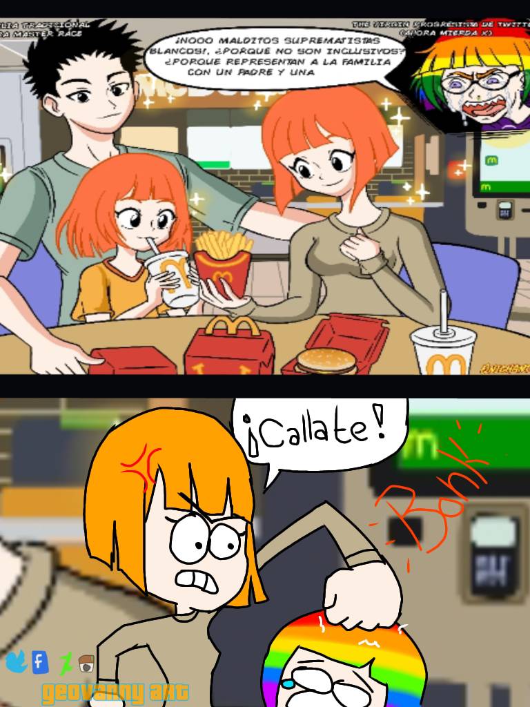 Waifu Mcdonalds Callando A La Inclusiva By 12geovannyart On Deviantart
