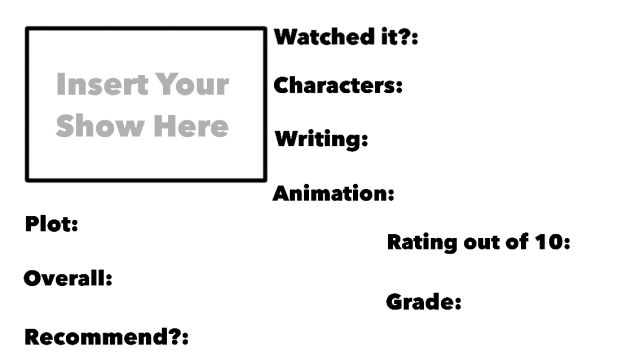 Cartoon TV Show Review Template by CamCamVA on DeviantArt Cartoon TV Show Review Template by CamCamVA on DeviantArt