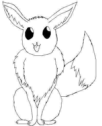 Eevee template 83 by naruhinalover456 on DeviantArt