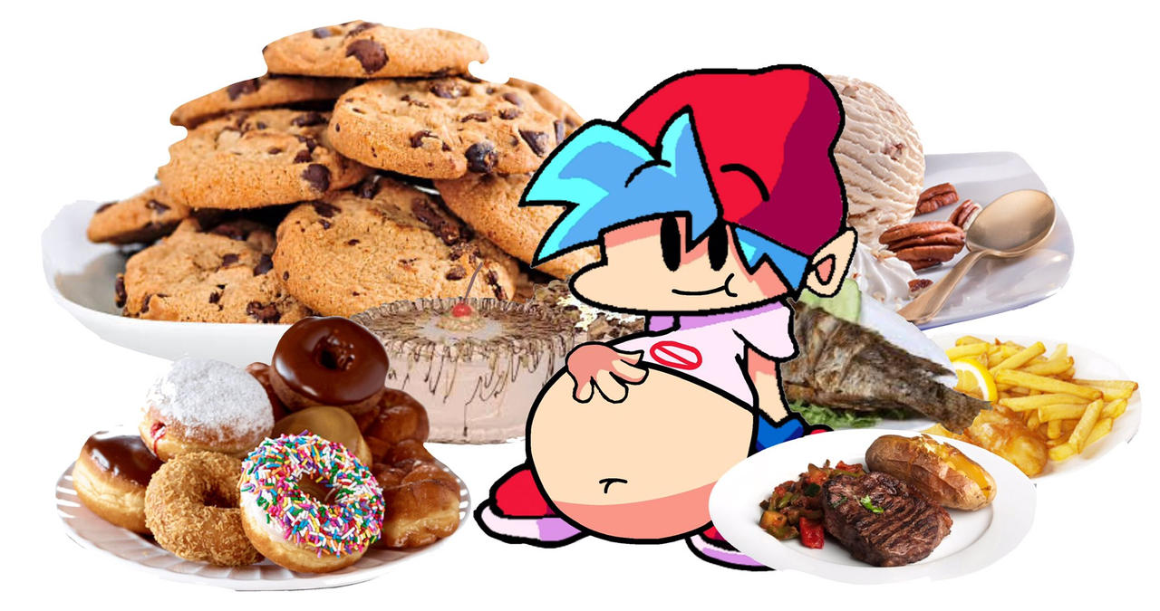 Fnf Logic Player With Big Belly And Food Repost By Maxaro2007 On Deviantart