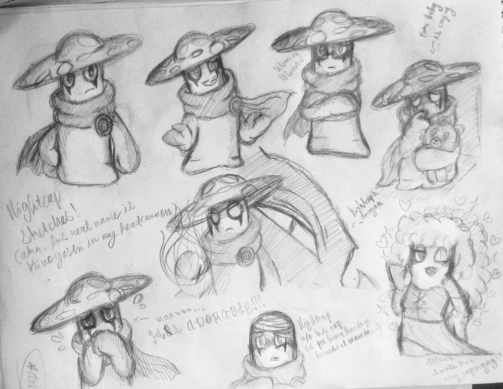 Pvz Heroes Nightcap Sketches By Velatina Young On Deviantart