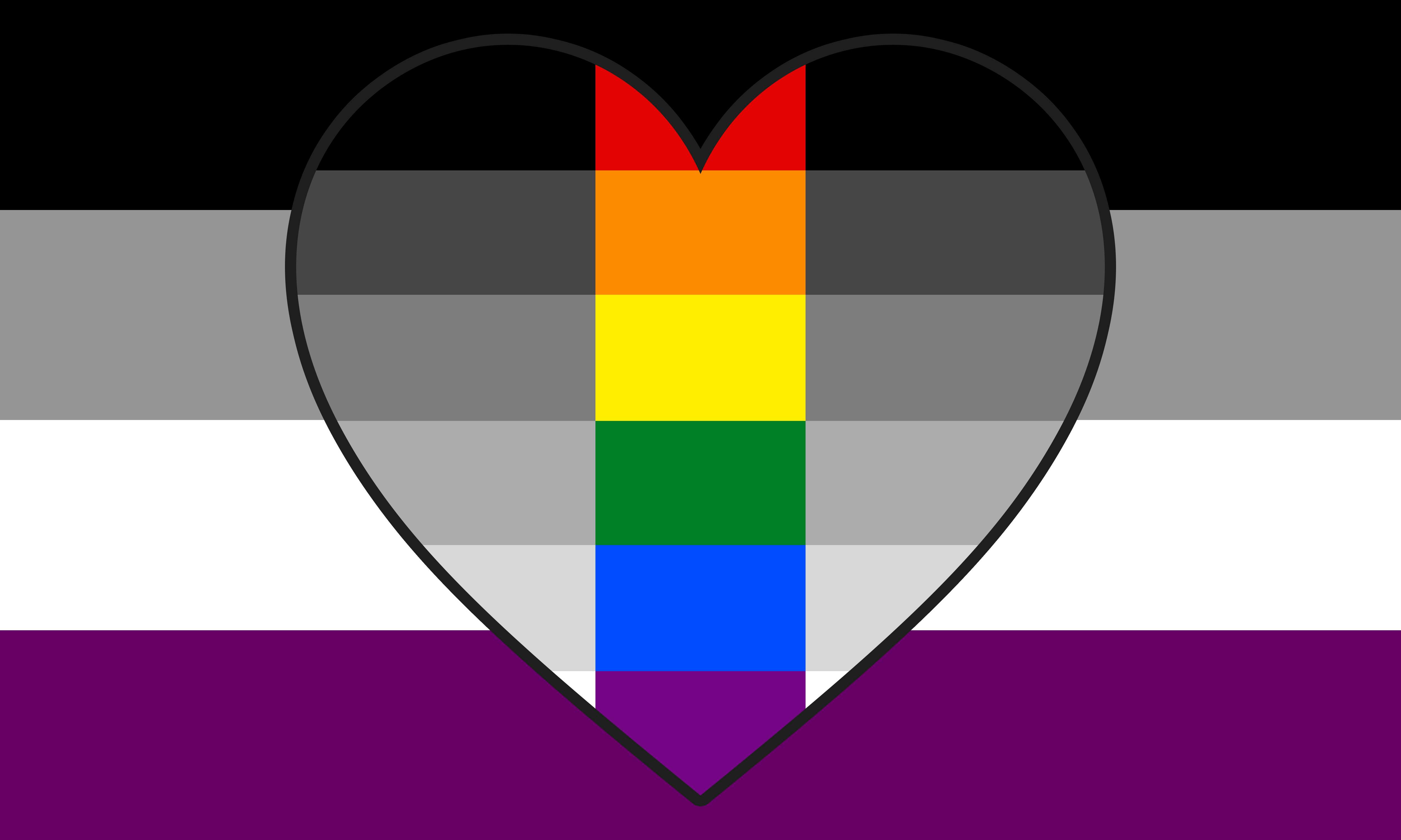 Asexual Heteroflexible Romantic Combo Flag By Pride Flags On Deviantart