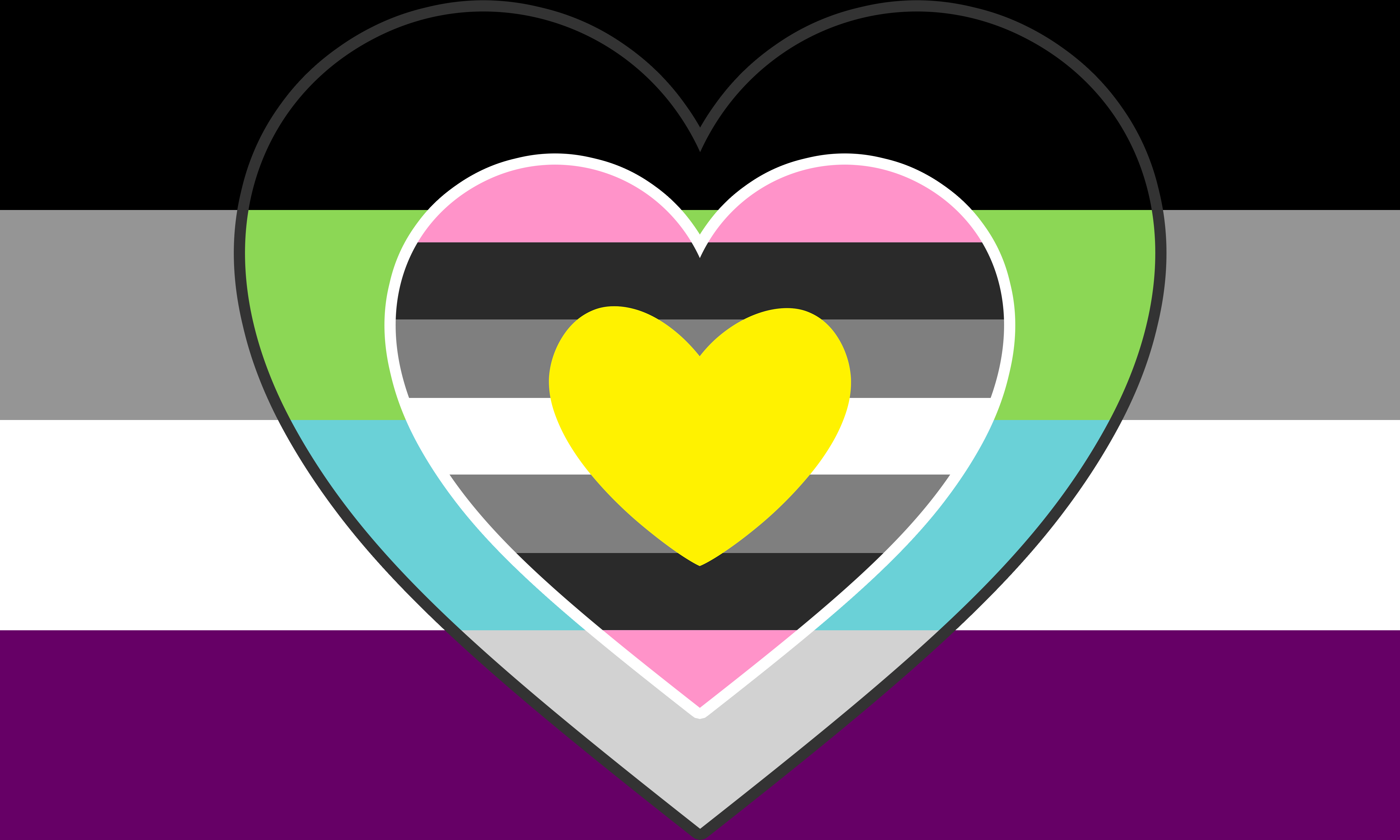 Asexual Quoiromantic Queerplatonic Combo By Pride Flags On Deviantart