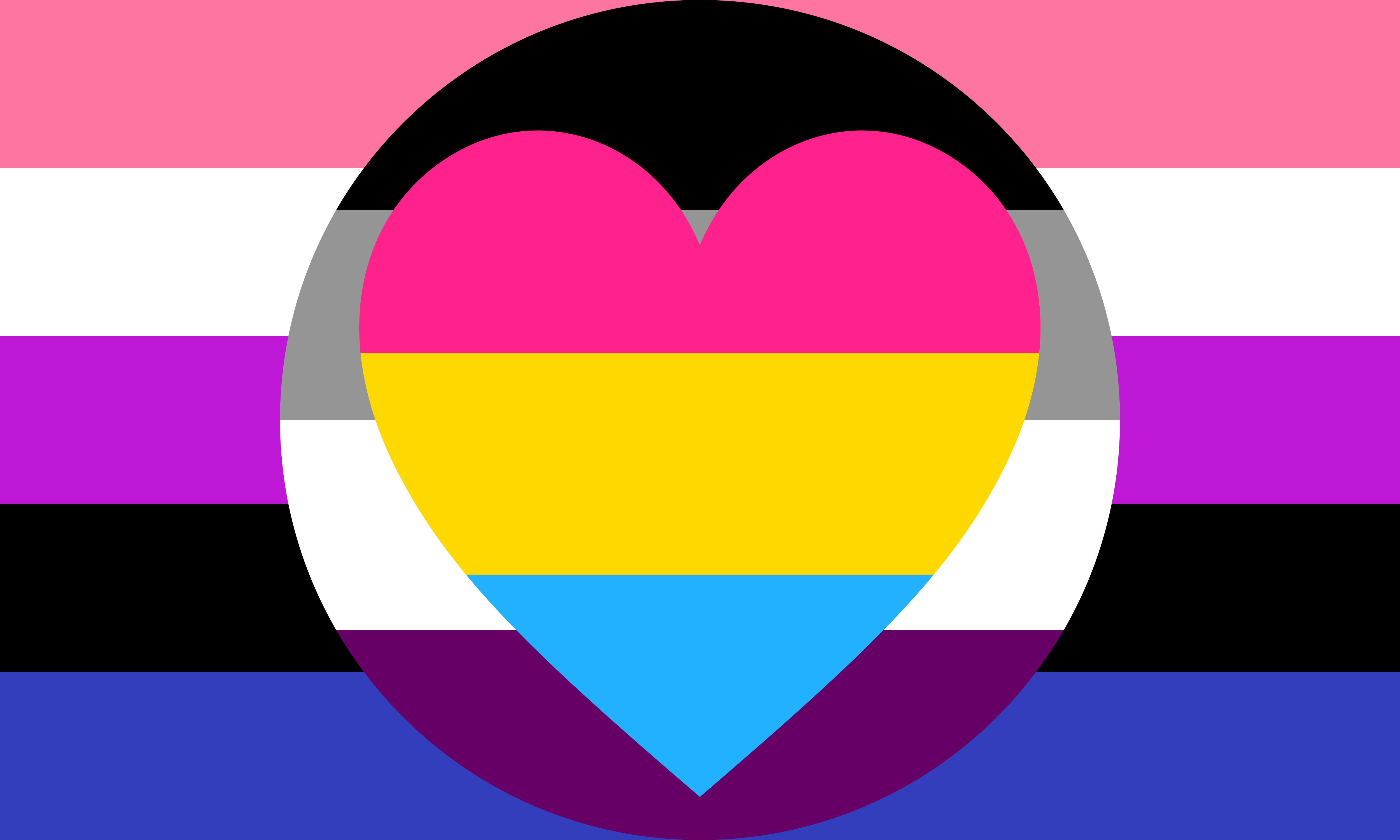 Asexual Panromantic Genderfluid Combo By Pride Flags On Deviantart
