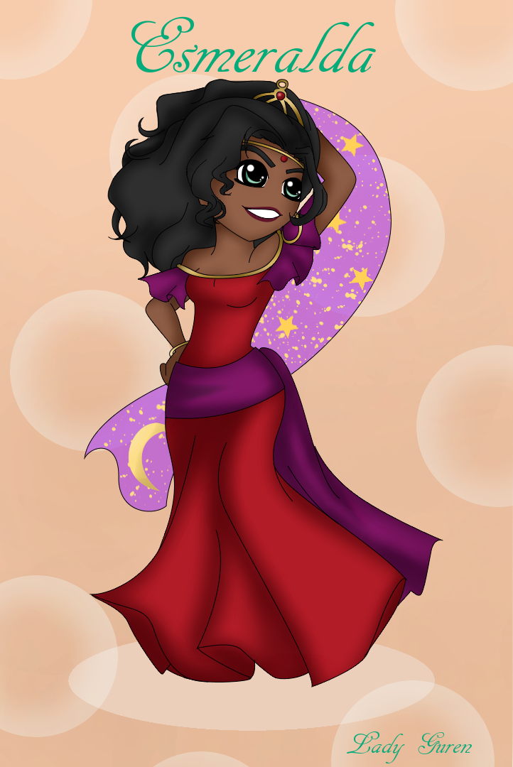 Esmeralda Red Disney Chibi Project By Ladyguren On Deviantart
