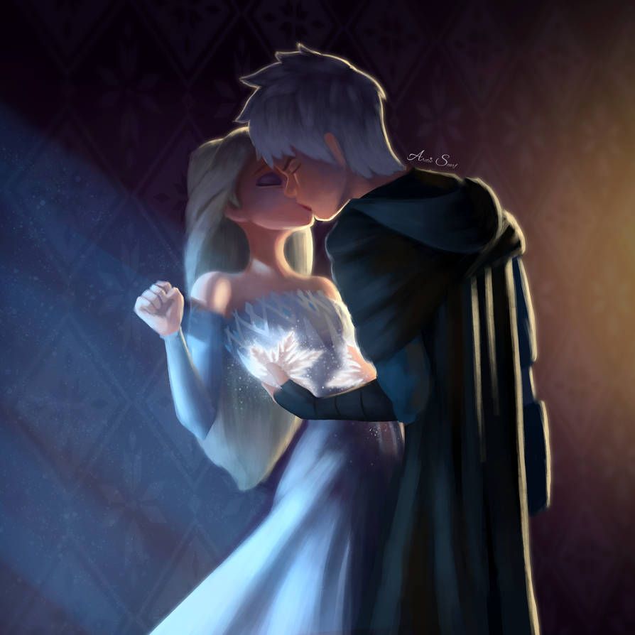 Jack Frost And Elsa The Snowqueen Deeply In Love By Simonmoberg On Deviantart