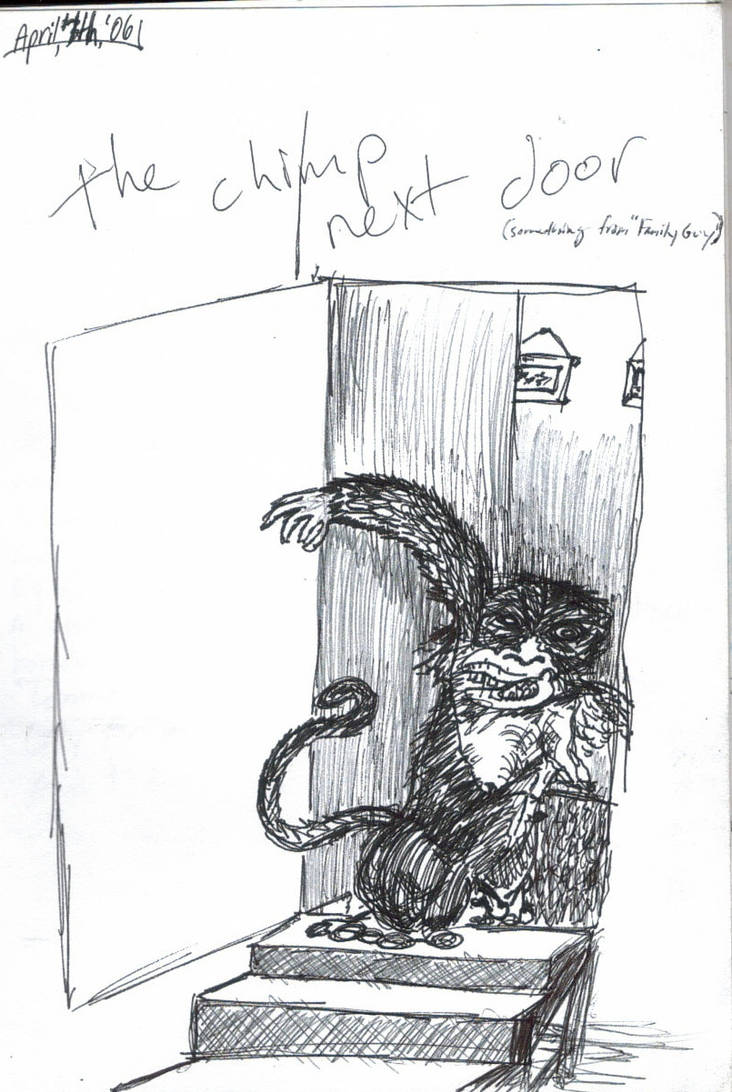 The Chimp Next Door by RedManWhiteRabbit on DeviantArt