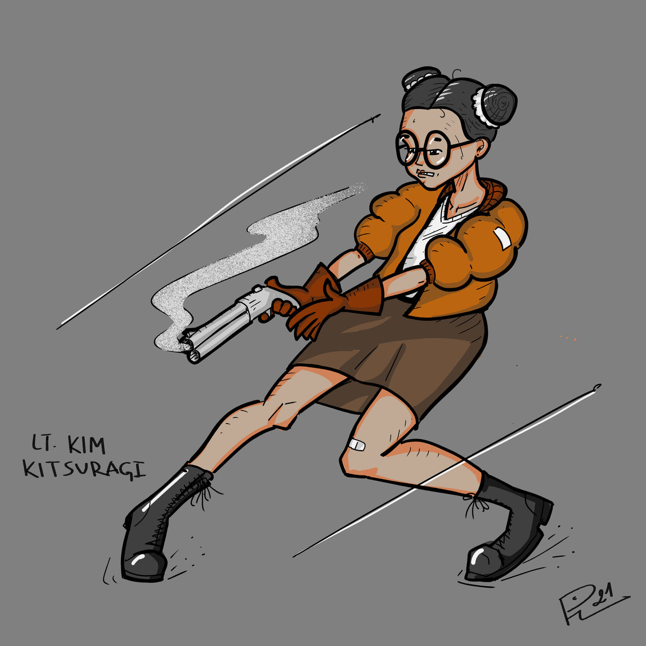 Disco Elysium Fan Art Kim Kitsuragi Rule 63 By Philtsen On Deviantart
