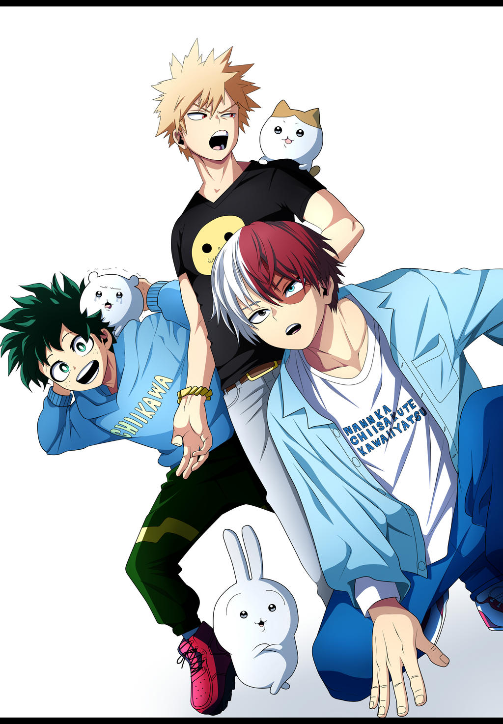 Deku Todoroki Bakugou by davidlineart on DeviantArt Deku Todoroki Bakugou by davidlineart on DeviantArt
