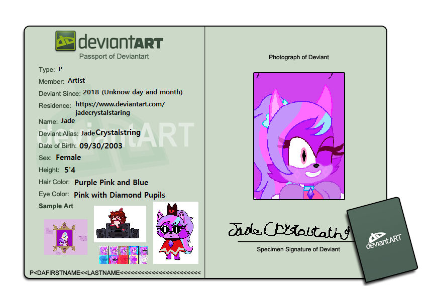 My Da Passport By Jadecrystalstaring On Deviantart