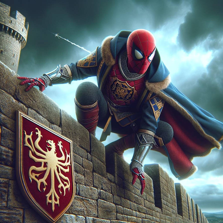 Spider Man As A Medieval Character By Flamethrowerai On Deviantart