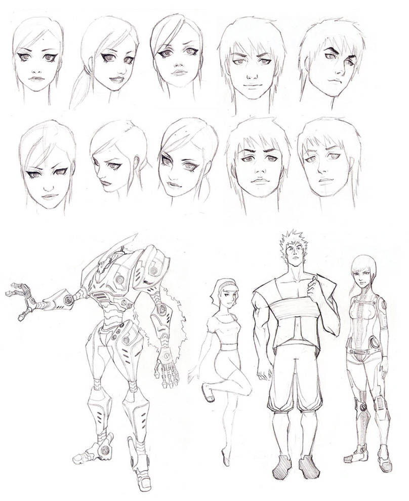 Bocetos Manga 006 By Bdr2e37 On Deviantart